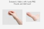 Child Hands Sticker Mockup. Psd, Png – MasterBundles