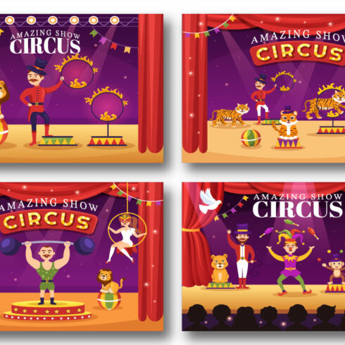 17 Circus Show Illustration | MasterBundles