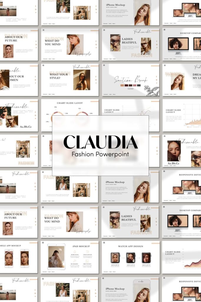 CLAUDIA Fashion Powerpoint Template – MasterBundles