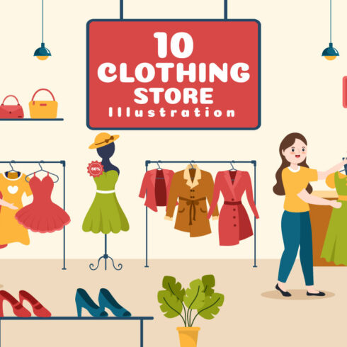 10 Fashion Clothing Store Illustration | MasterBundles