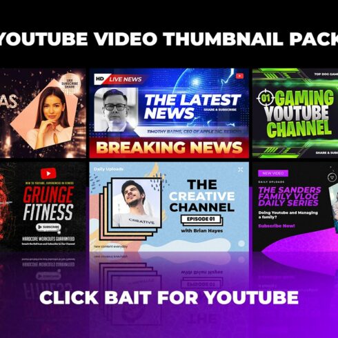 Youtube Thumbnail Mega Bundle – MasterBundles