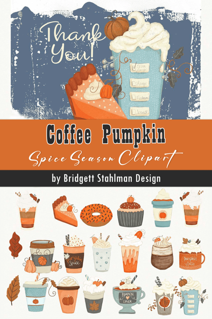 Coffee Pumpkin Spice Season Clipart – MasterBundles