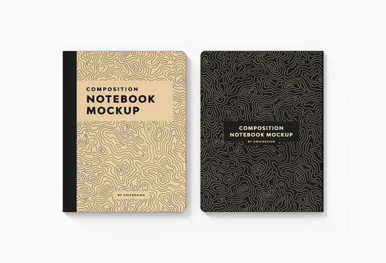 Composition Notebook Mockup – MasterBundles