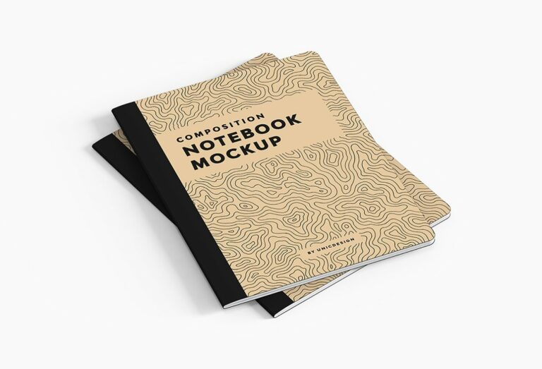 Composition Notebook Mockup – MasterBundles