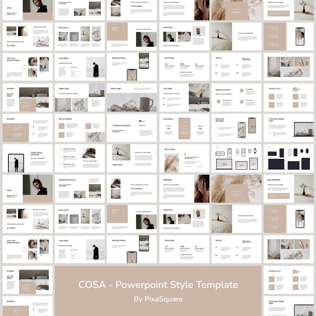 COSA - Powerpoint Style Template – MasterBundles