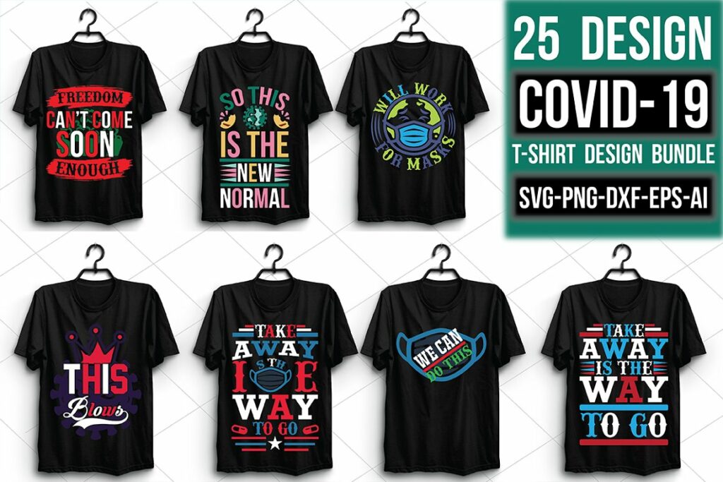 Covid-19 T-Shirt Design Bundle – MasterBundles
