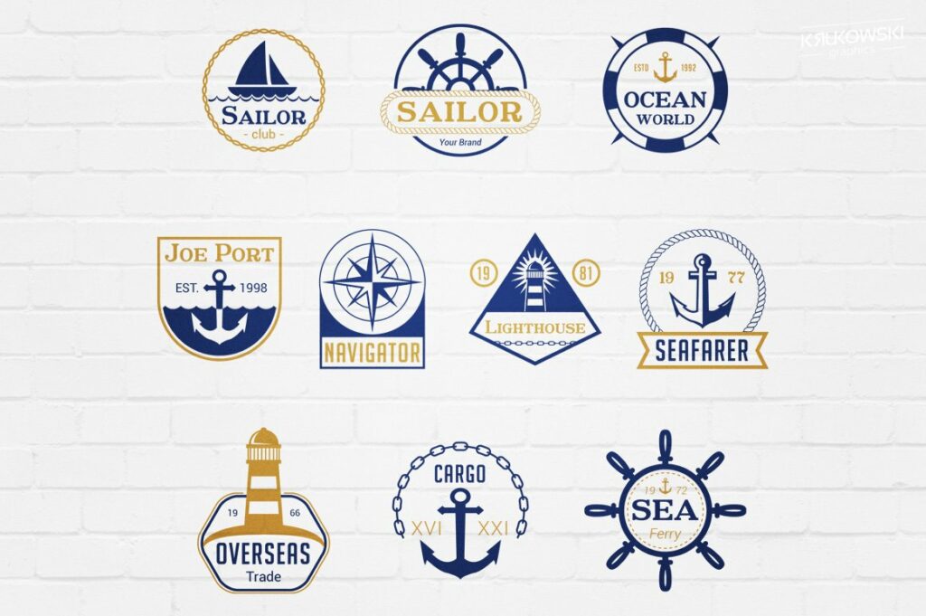 Sea Marine Badges Logos – MasterBundles