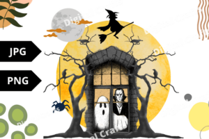 Creepy Halloween Clipart, Halloween Ghost – MasterBundles