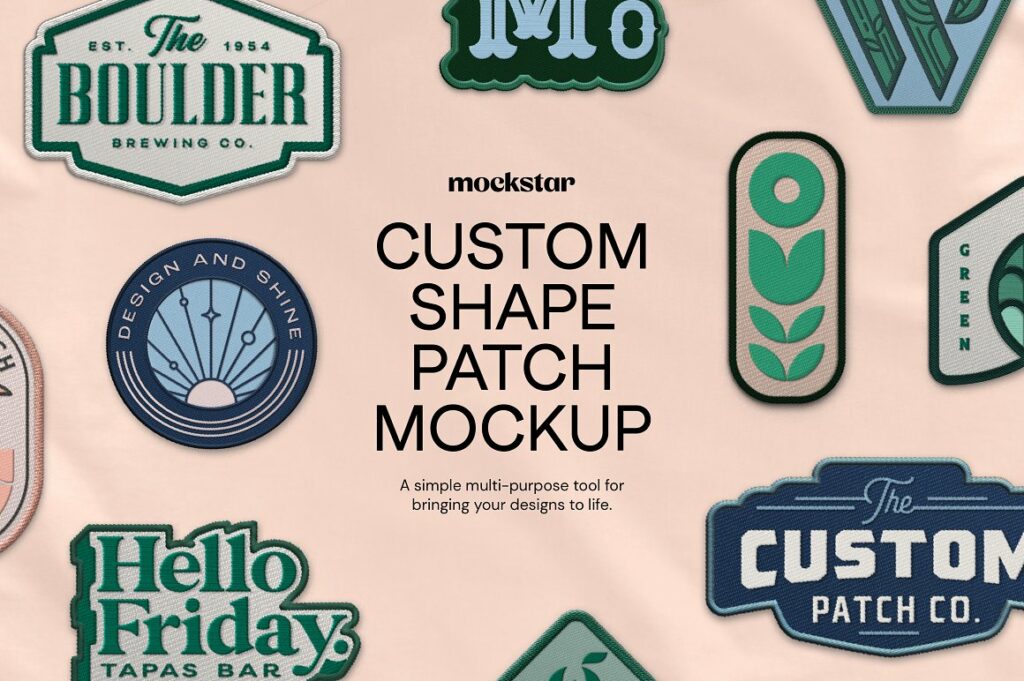 Custom Patch + Sticker Mockup Combo – MasterBundles