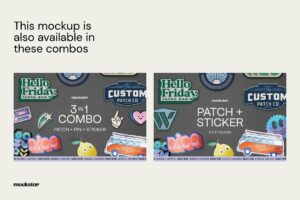 Custom Shape Sticker Mockup – MasterBundles