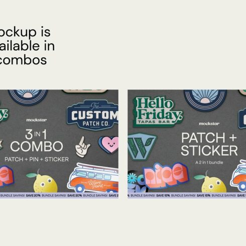 Custom Shape Sticker Mockup | Master Bundles