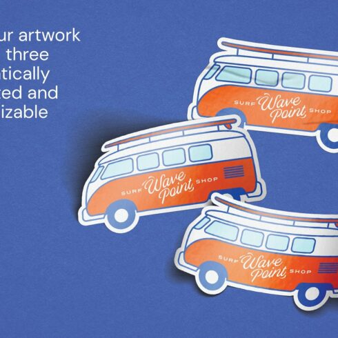 Custom Shape Sticker Mockup | Master Bundles