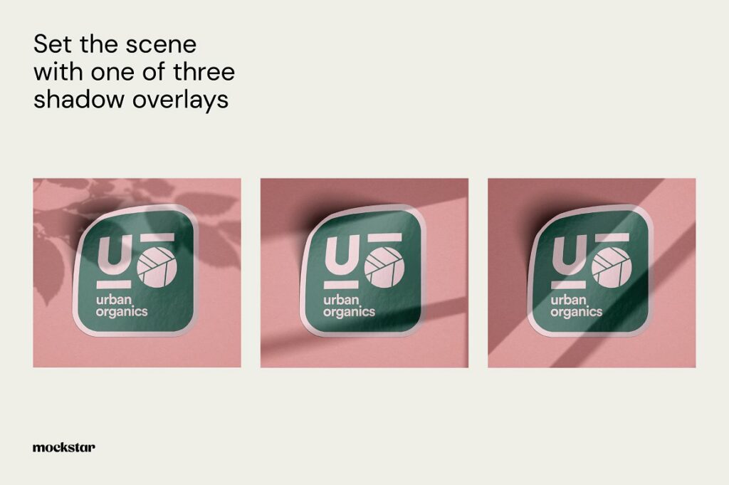 Custom Shape Sticker Mockup – MasterBundles