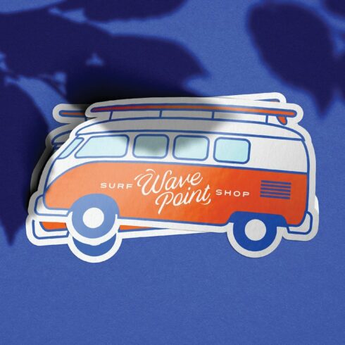 Custom Shape Sticker Mockup | Master Bundles