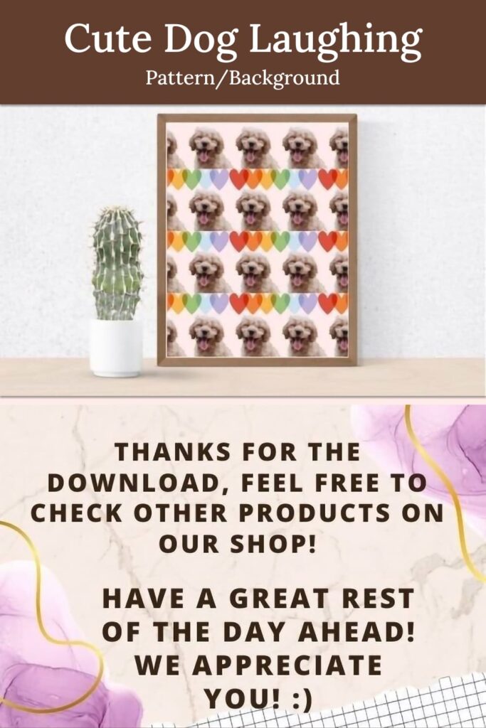 Cute Dog Laughing Pattern/Background – MasterBundles