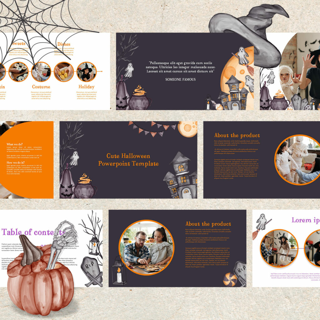 ANASTAS - Cute Halloween Powerpoint Template – MasterBundles