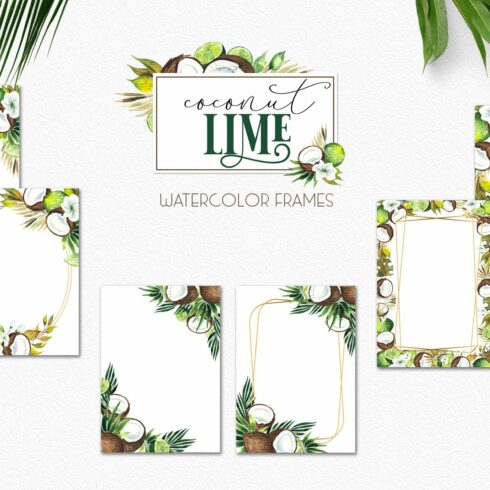Watercolor Coconut Lime Collection | Master Bundles