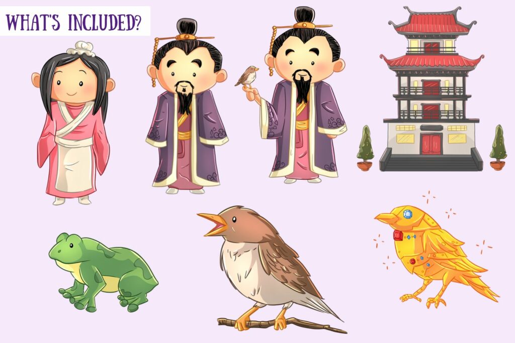 The Nightingale Fairy Tale Clip Art Collection – MasterBundles