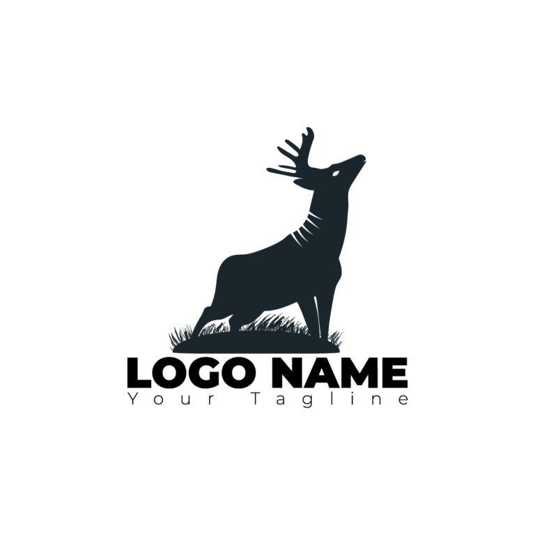 Minimal Deer Logo Design - MasterBundles