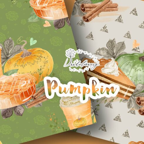 Pumpkin Digital Paper Pack | Master Bundles