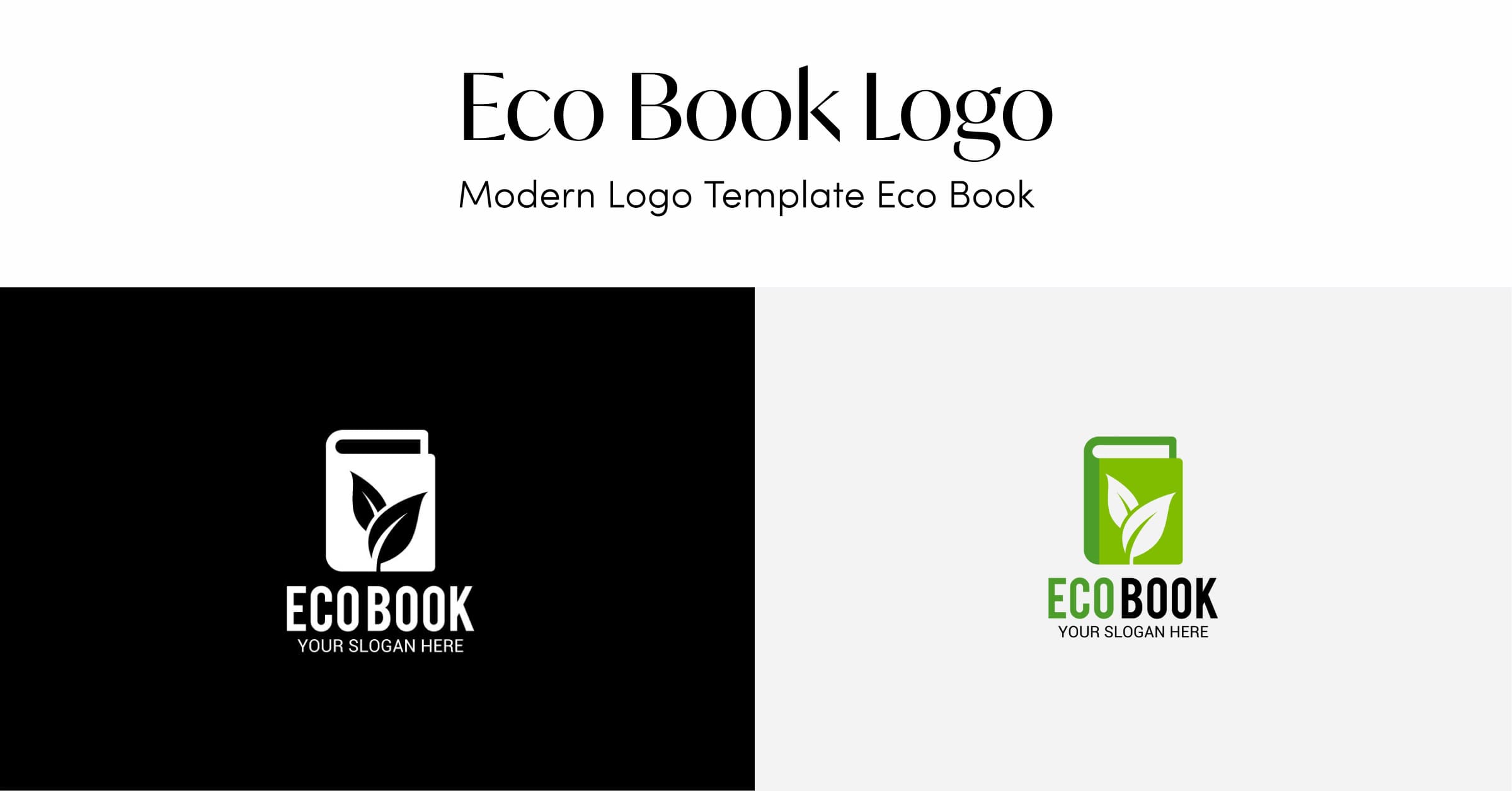 Eco Book Logo – MasterBundles