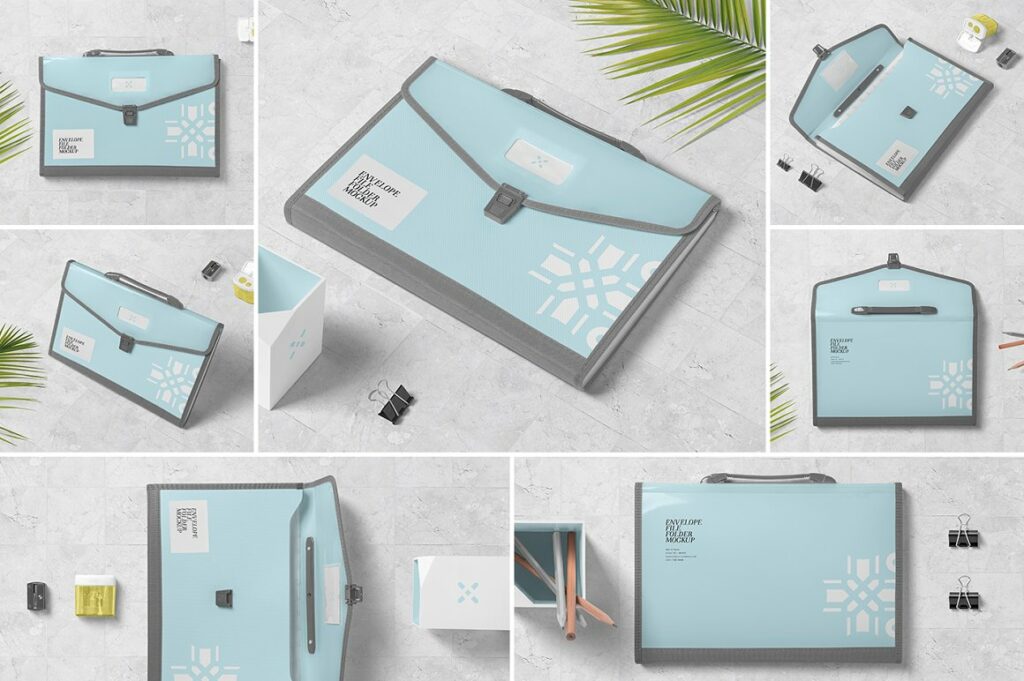 Envelope File Folder Mockups – MasterBundles