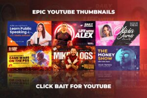 Epic Youtube Thumbnail Templates Set – MasterBundles