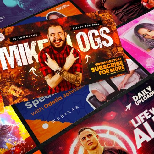 Epic Youtube Thumbnail Templates Set | Master Bundles