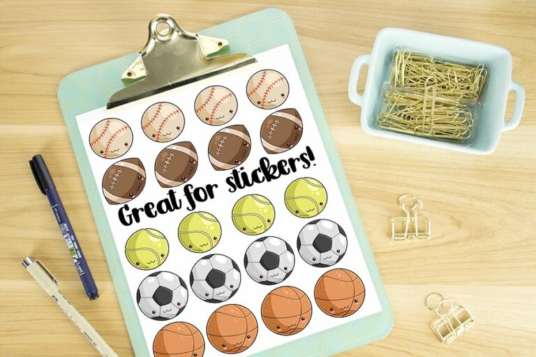 Kawaii Sports Clipart – MasterBundles