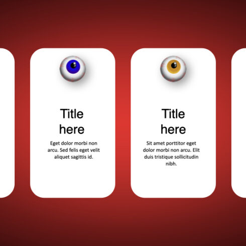 Eye Ball Halloween Themed Powerpoint Template | Master Bundles