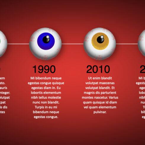 Eye Ball Halloween Themed Powerpoint Template | Master Bundles