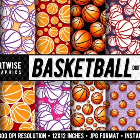 Basketball Digital Paper Seamless Pattern Graphics | Master Bundles