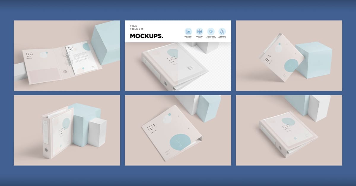 Plastic Crown Box File Folder Mockup – MasterBundles