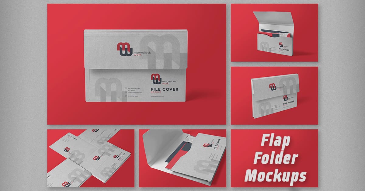 Flap Folder Mockups – MasterBundles
