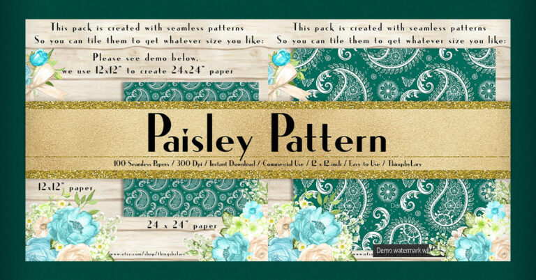 100 Seamless White Lace Paisley Digital Papers – MasterBundles