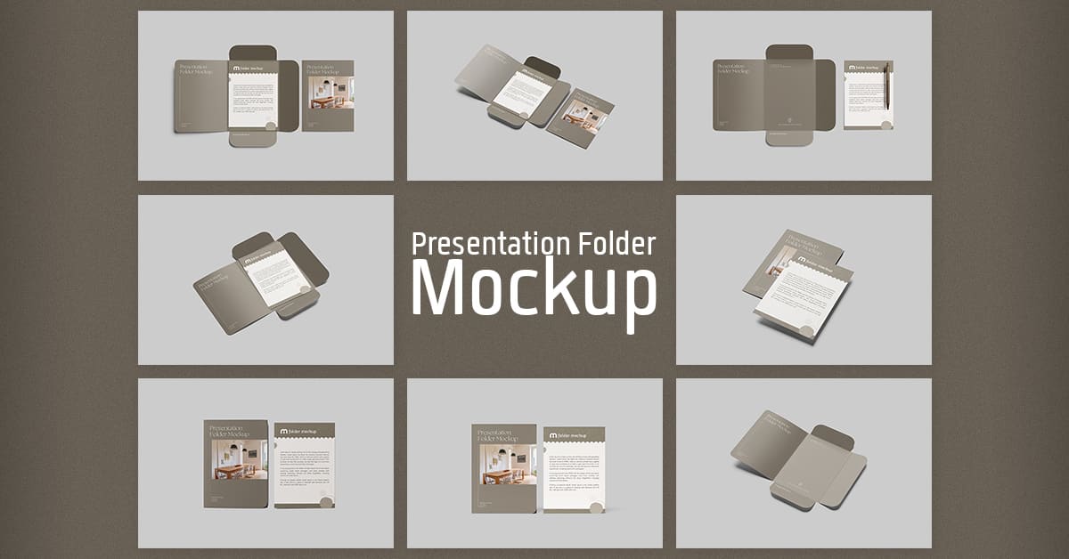 Presentation Folder Mockup – MasterBundles