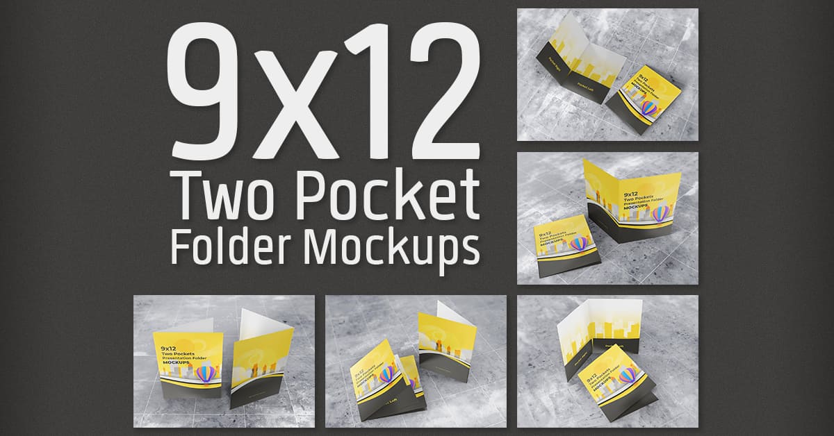 912 Two Pocket Folder Mockups – MasterBundles