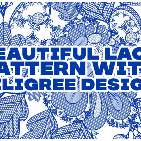 Beautiful Lace Pattern With Filigree Design | Master Bundles