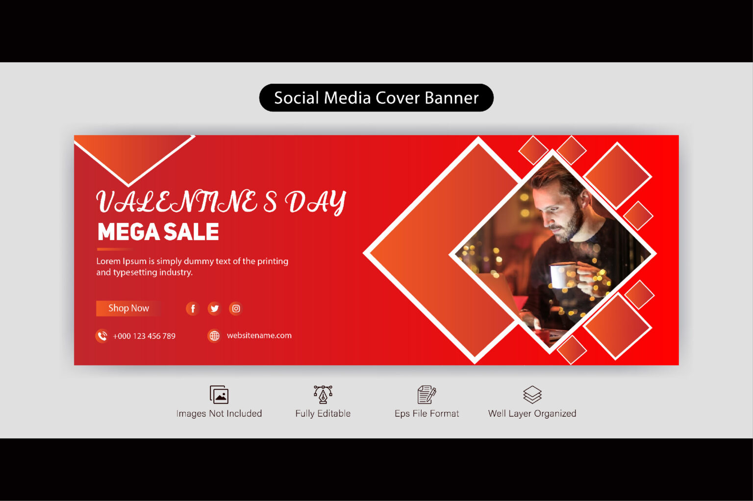 Facebook Cover Banner Design Bundle 01 - MasterBundles