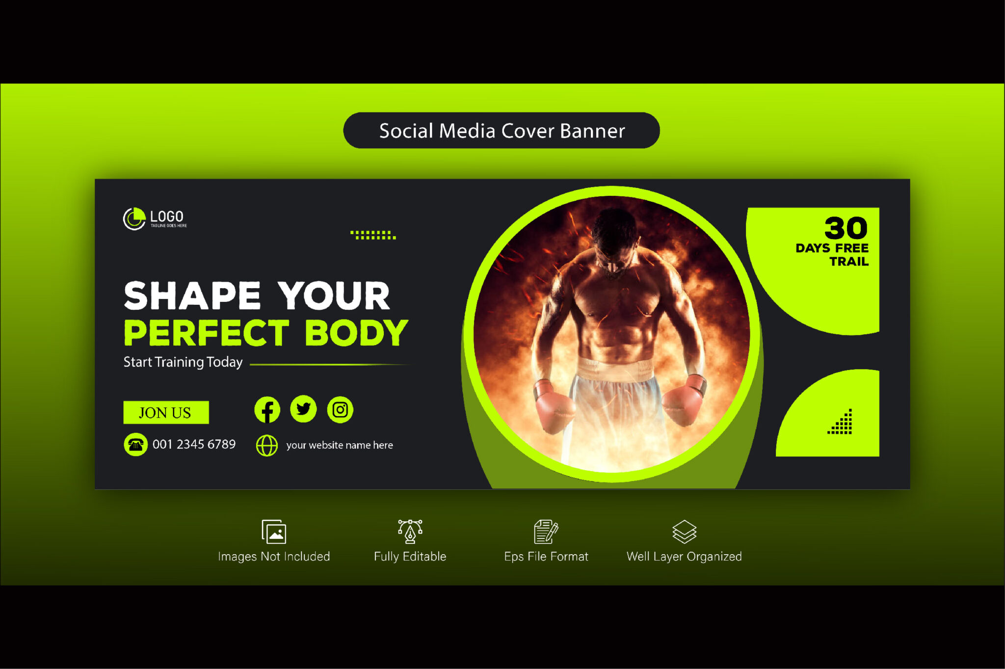 Facebook Cover Banner Design Bundle 01 - MasterBundles