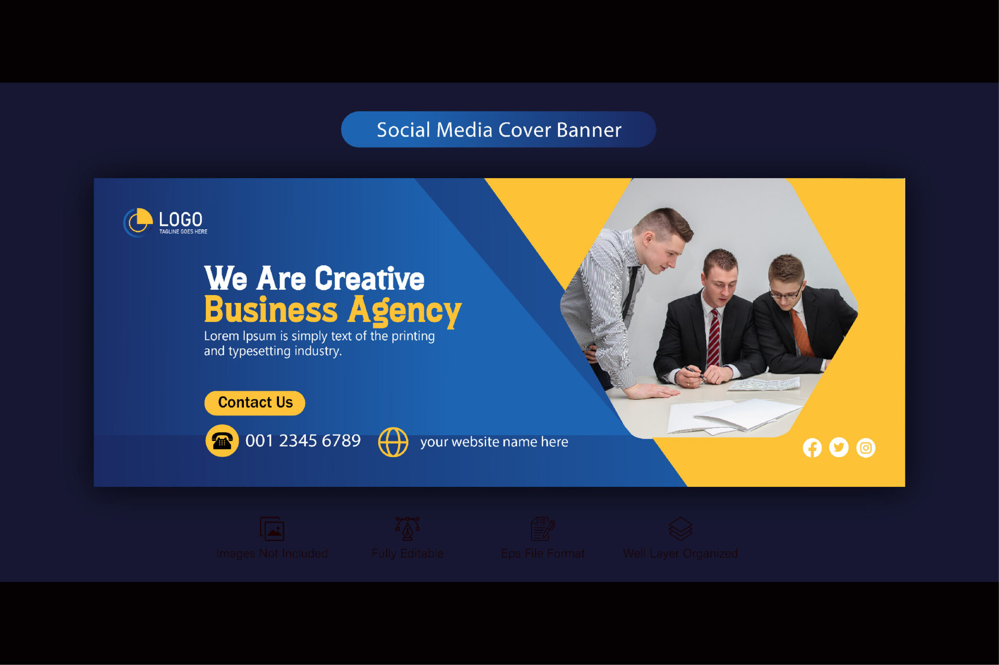 Facebook Cover Banner Design Bundle 01 - MasterBundles