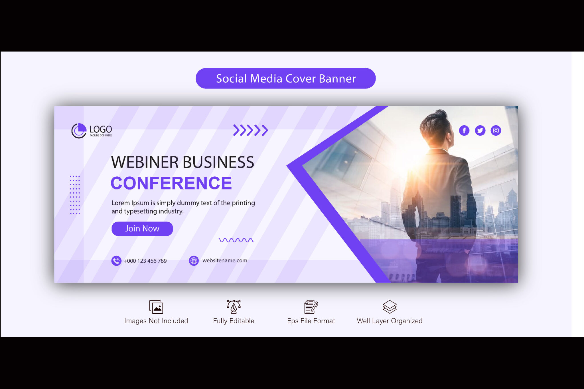 Facebook Cover Banner Design Bundle 03 - MasterBundles