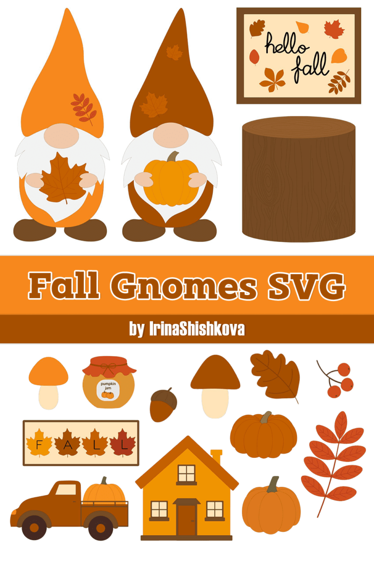 Fall Gnomes SVG. Harvest Gnomes – MasterBundles