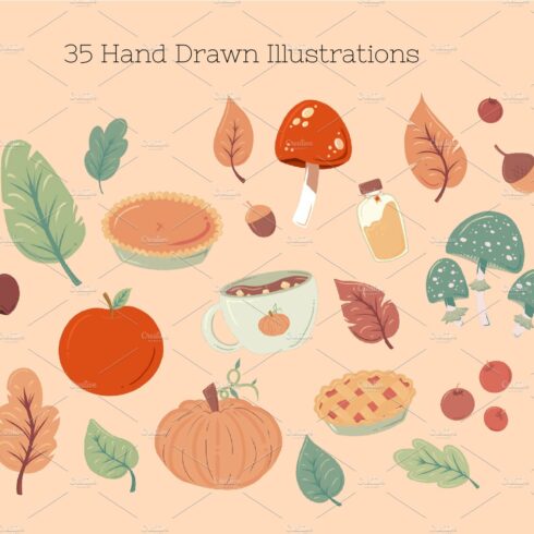 Autumn Clipart Illustration Bundle | Master Bundles