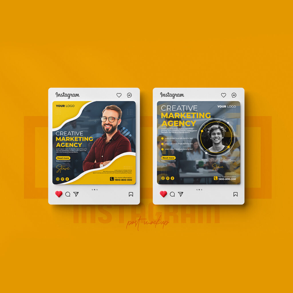 4 awesome social media poster only 12$ - MasterBundles