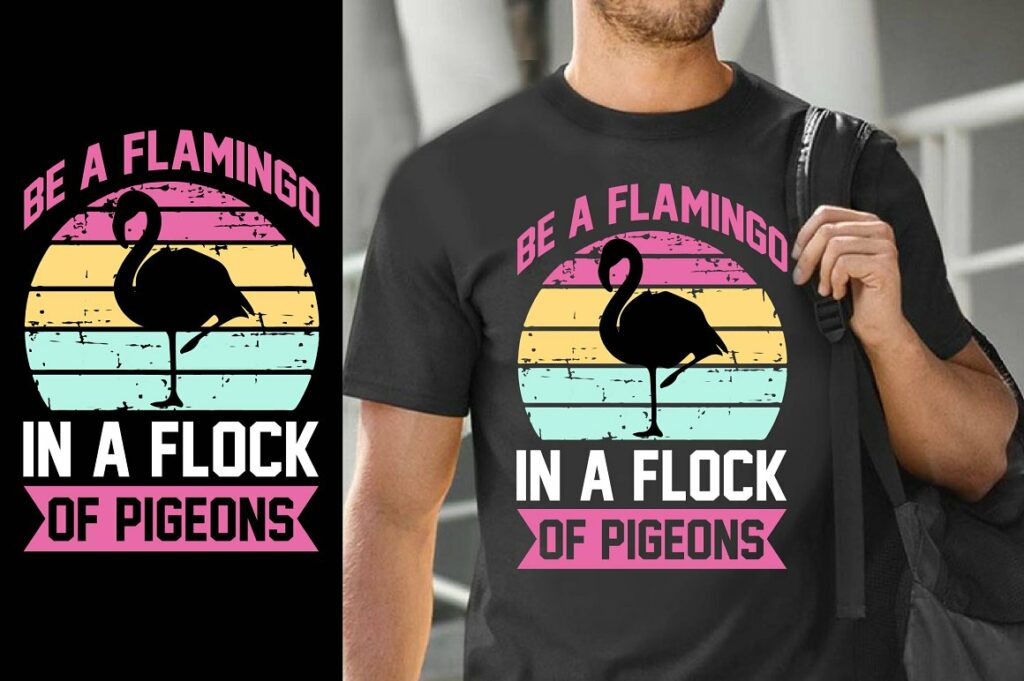 Flamingo T-Shirt Design Bundle – MasterBundles