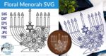 Floral Menorah SVG | Hanukkah Mandala SVG Cut File – MasterBundles