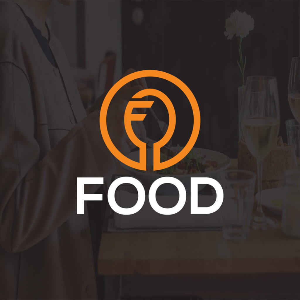 Letter F - Food Logo - MasterBundles