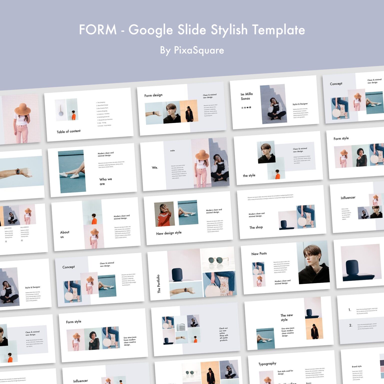 FORM - Google Slide Stylish Template – MasterBundles