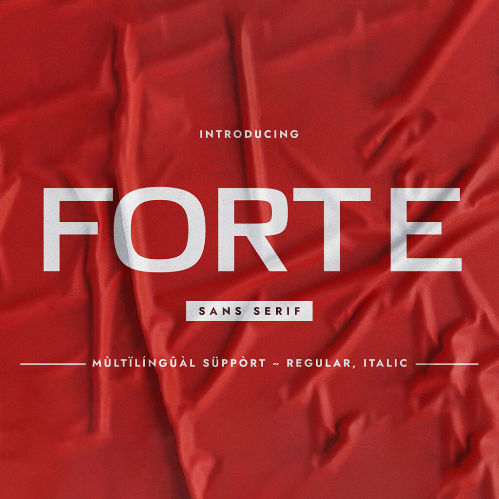 Forte Sans Serif Font - MasterBundles